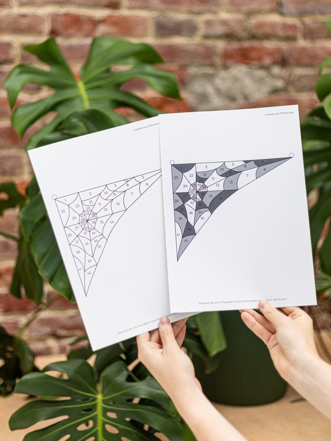 Stained Glass Pattern Spider Web Cobweb Net, Digital Download DIY ...