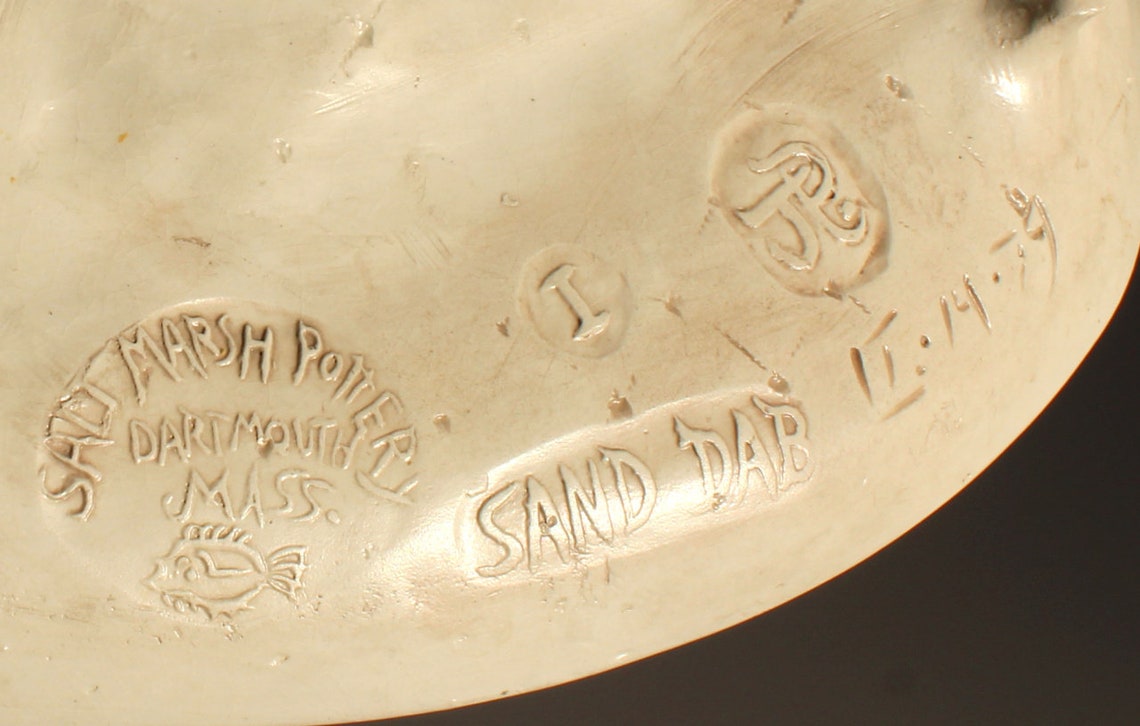 Salt Marsh Pottery Sand Dab Platter Ceramic Fish Plate | Etsy