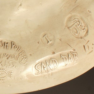 Salt Marsh Pottery Sand Dab Platter Ceramic Fish Plate Dartmouth Mass ...