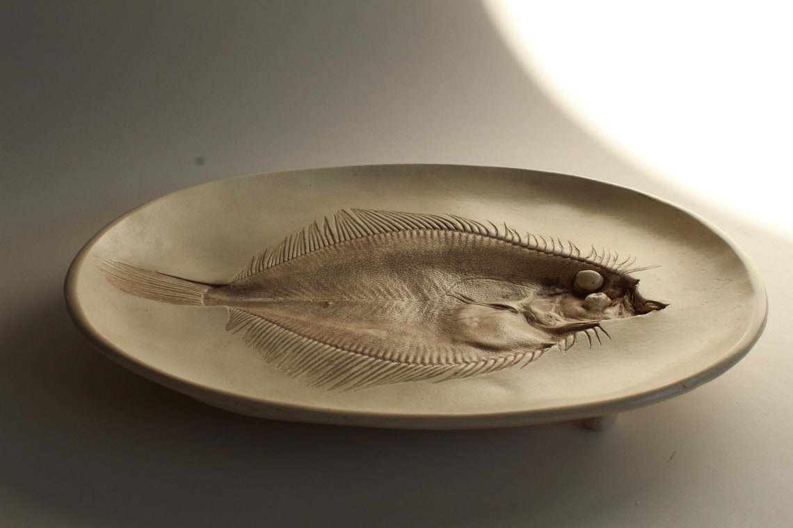 Salt Marsh Pottery Sand Dab Platter Ceramic Fish Plate | Etsy