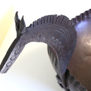 Hand Wrought Viking Mead Bowl Sculpture Formed Sheet Metal and - Etsy