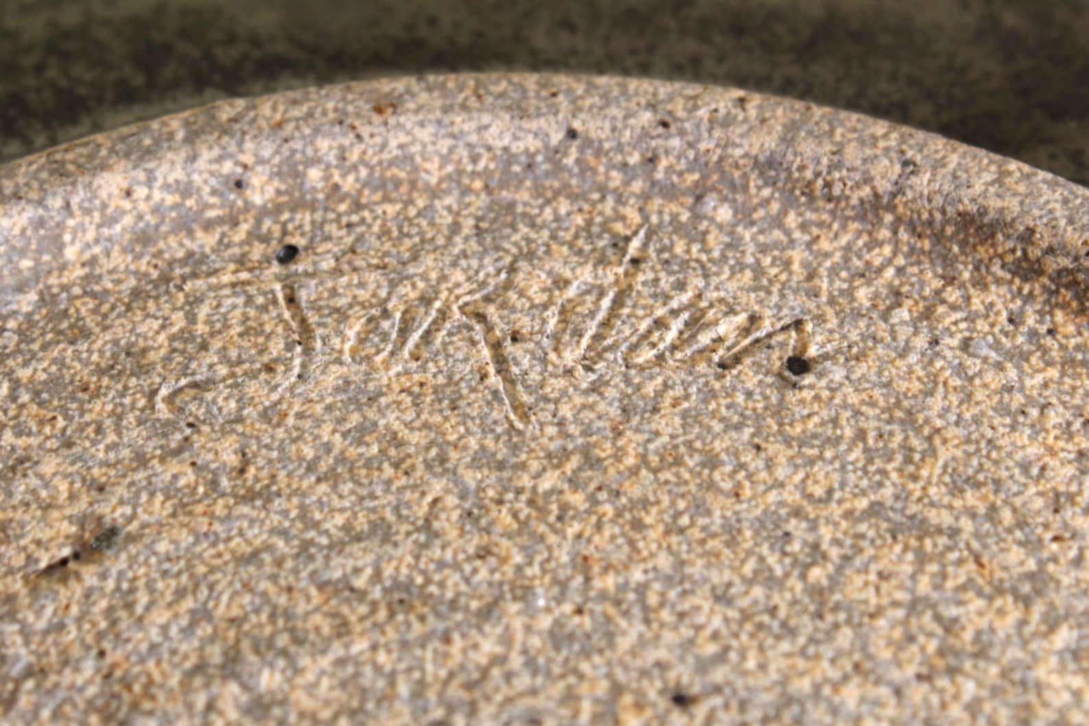 Jordan Studio Pottery Plate Art Ceramic in Luster Black Green | Etsy