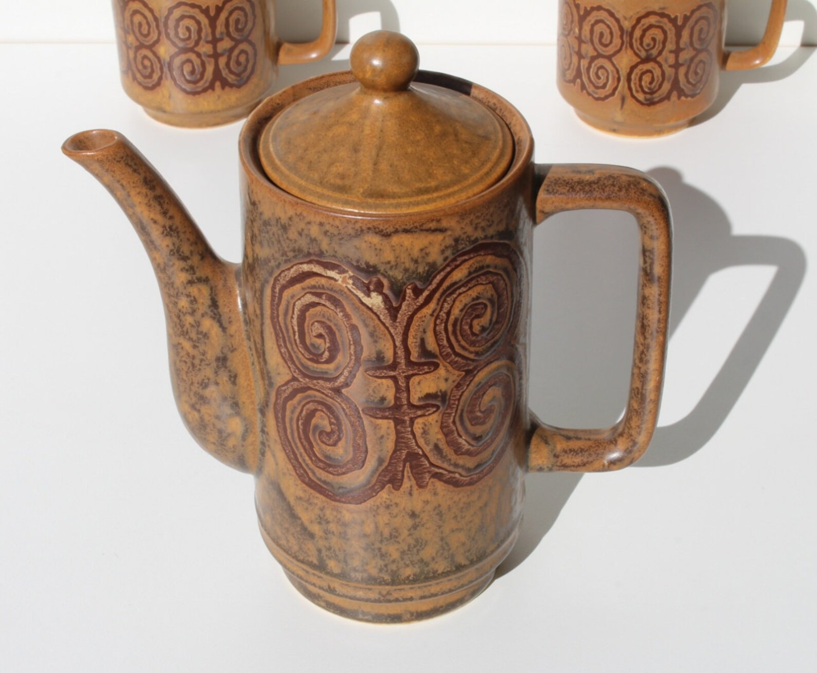 Japanese Ceramic Coffee Pot and Cups Stylish 70's | Etsy