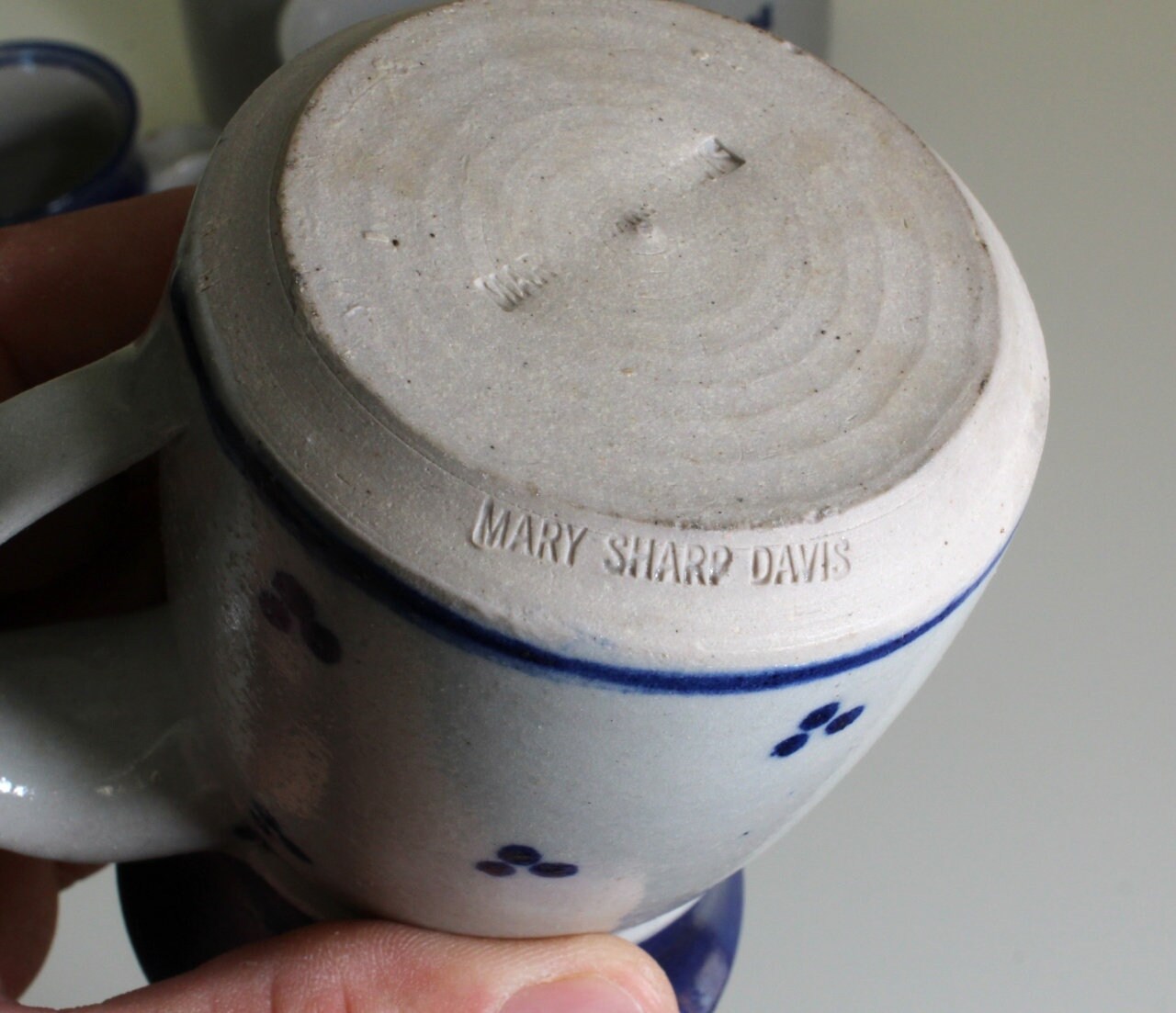 Mary Sharp Davis Mugs 4 Full Size and 1 Smaller for Milk Hand | Etsy