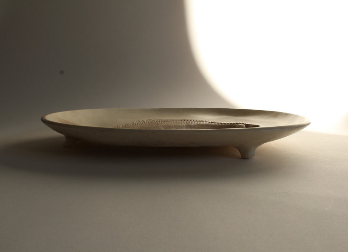 Salt Marsh Pottery Sand Dab Platter Ceramic Fish Plate | Etsy