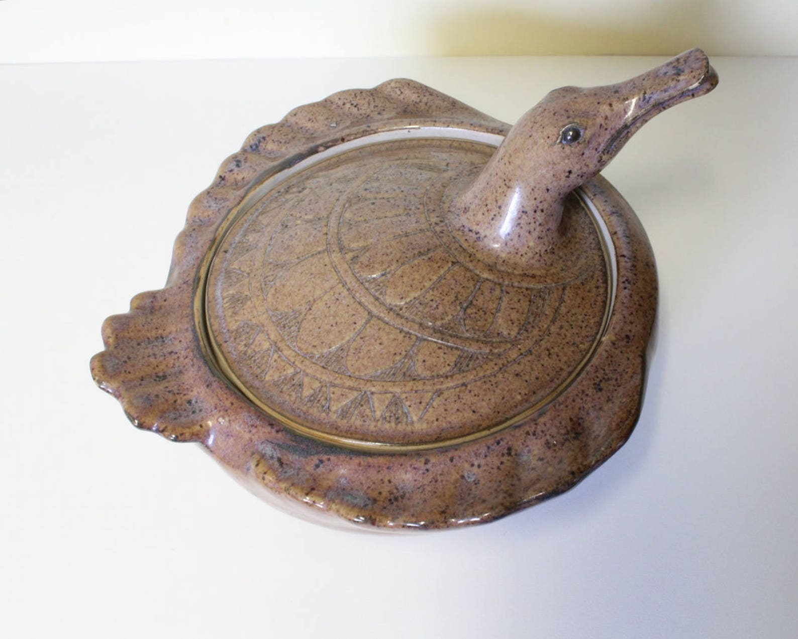 Goose Duck Covered Casserole 1980 Extremely Well Modeled and | Etsy