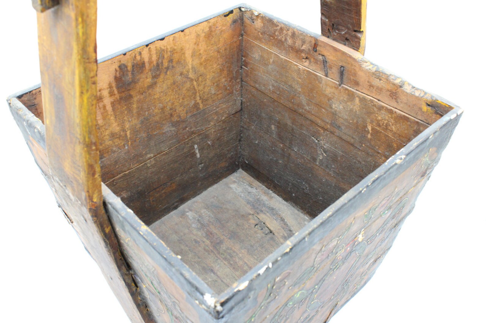 Antique Embellished Rice Bucket Rural Chinese Field Tool with | Etsy