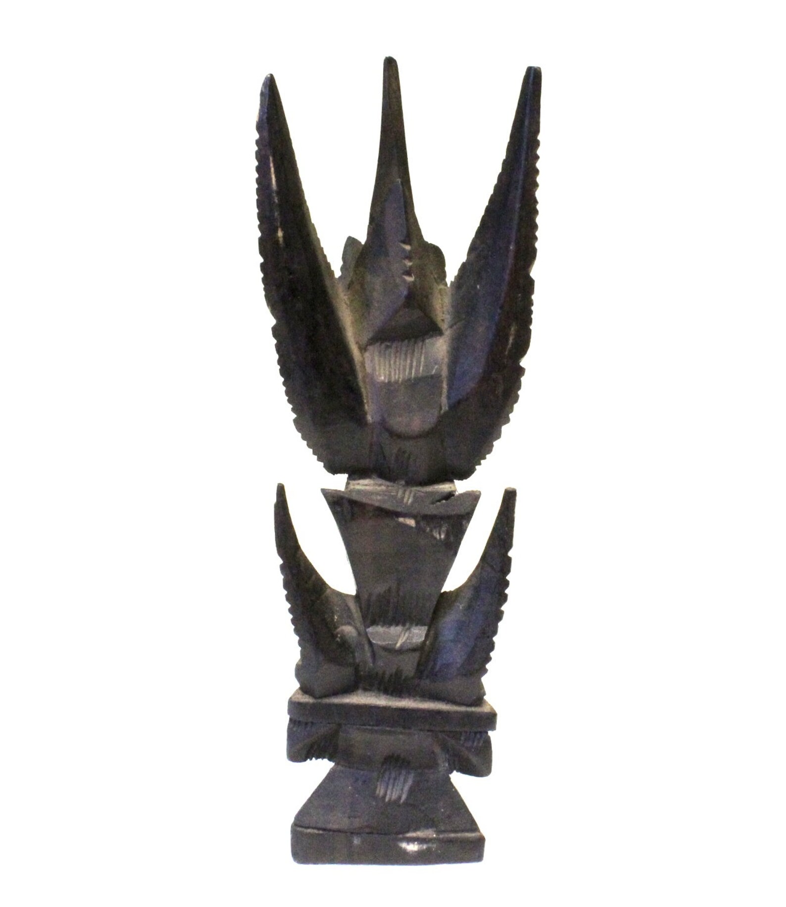 Authentic Indonesian Winged Bird God Totem Hand Carved 10" Tall - Etsy