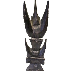 Authentic Indonesian Winged Bird God Totem Hand Carved 10" Tall - Etsy