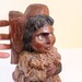 Angelic Hand Carved Figure Brown Hardwood Winged Angel - Etsy