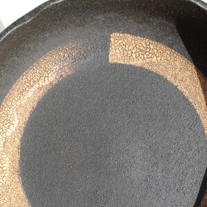 Bruno Kark Studio Pottery Bowl Crinkle Black and Copper With Petal Lobe ...