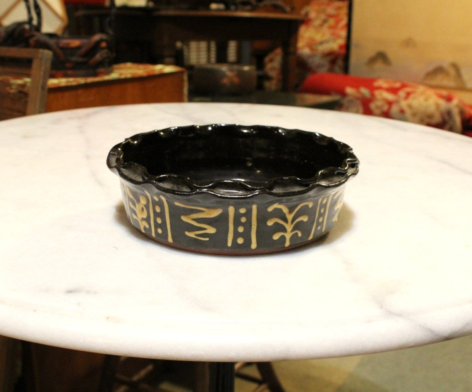 Pinched Split Rim Studio Pottery Pot Pie Dish in the Old Salem - Etsy