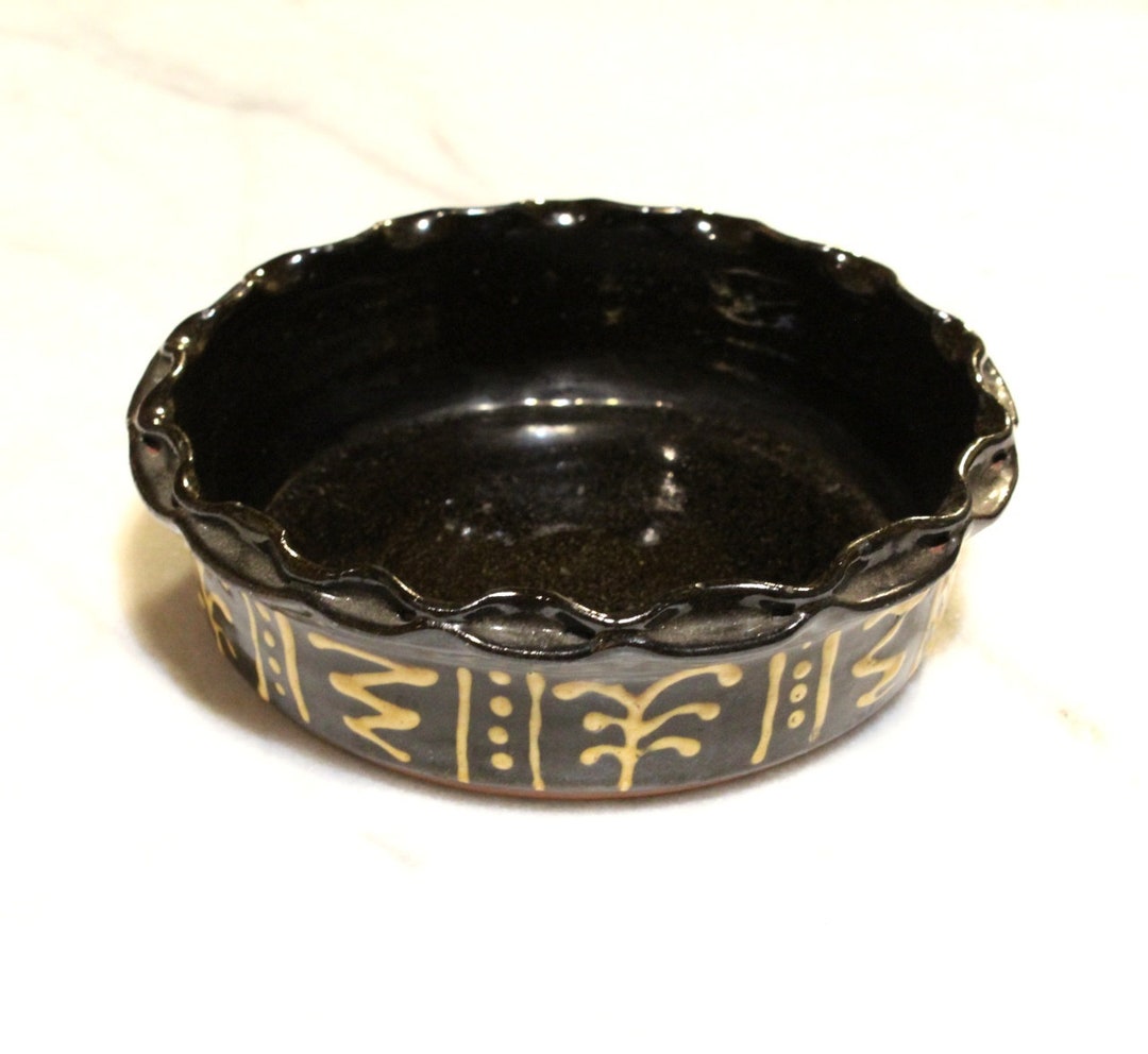 Pinched Split Rim Studio Pottery Pot Pie Dish in the Old Salem Style ...