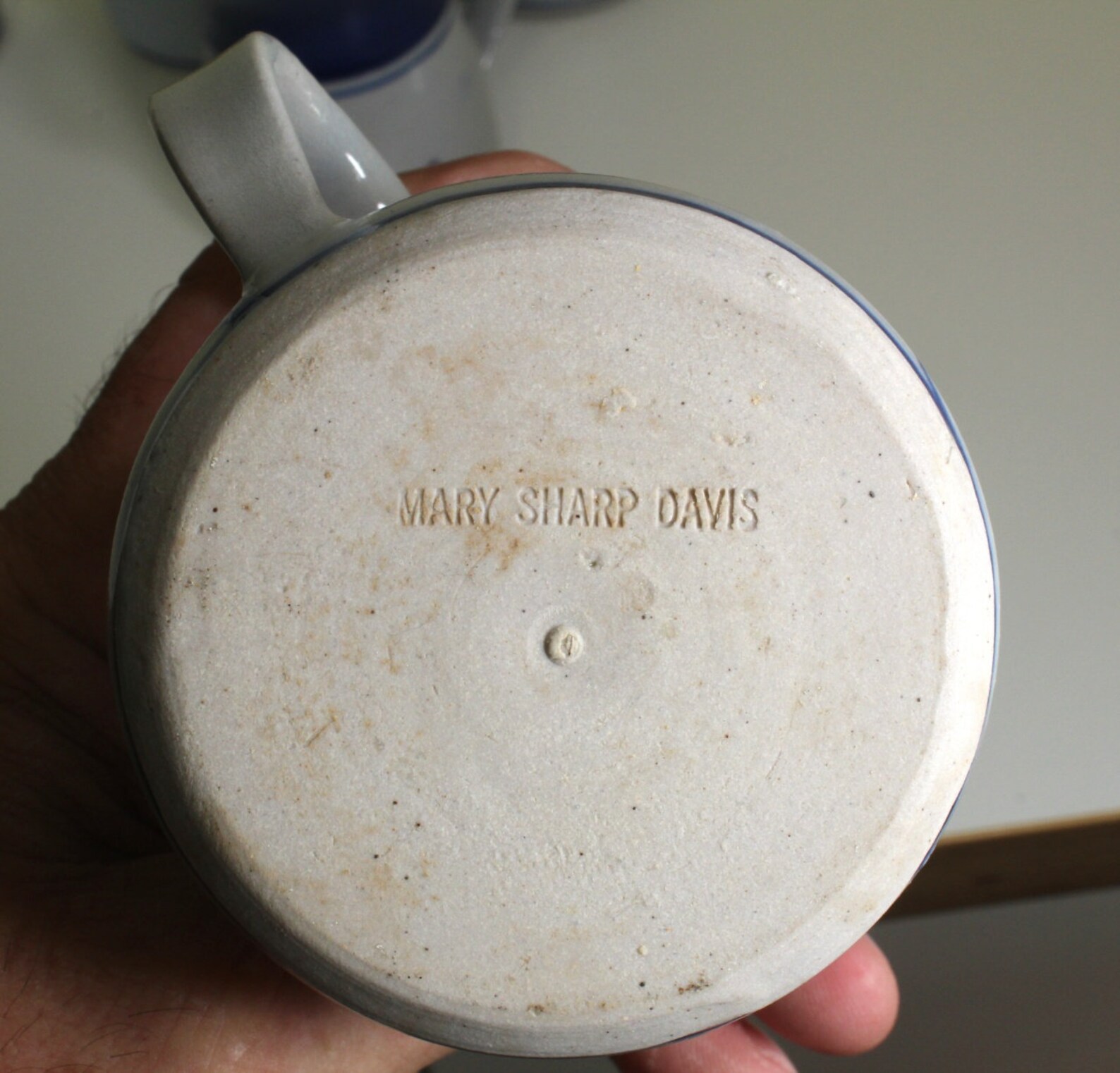 Mary Sharp Davis Mugs 4 Full Size and 1 Smaller for Milk Hand | Etsy