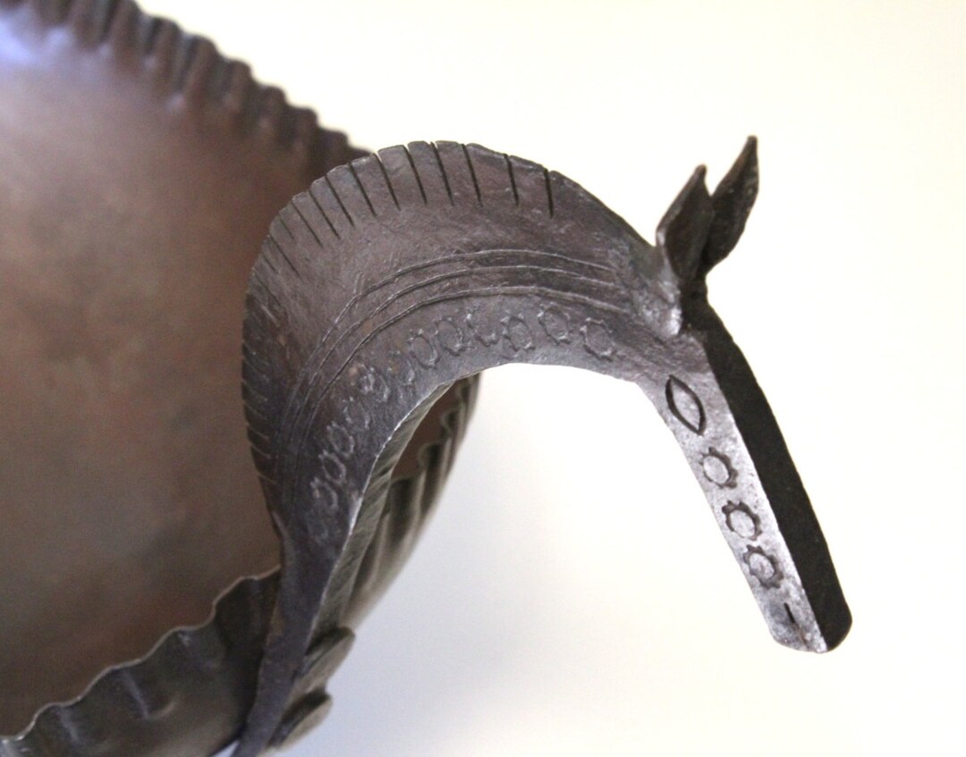 Hand Wrought Viking Mead Bowl Sculpture Formed Sheet Metal and - Etsy