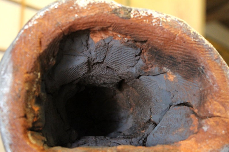 Female Torso Sculpture Hand Formed Clay Textured and Painted | Etsy