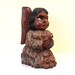 Angelic Hand Carved Figure Brown Hardwood Winged Angel - Etsy