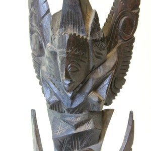 Authentic Indonesian Winged Bird God Totem Hand Carved 10" Tall - Etsy