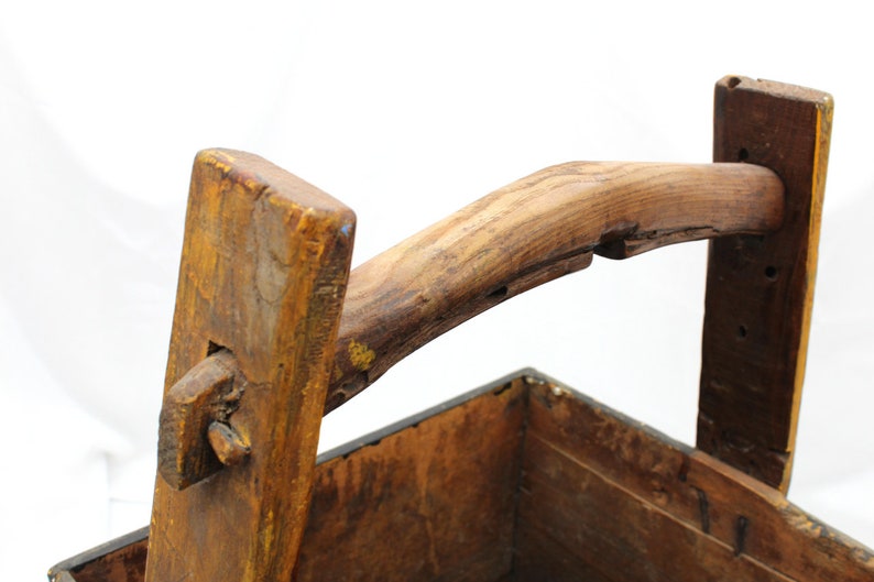 Antique Embellished Rice Bucket Rural Chinese Field Tool with | Etsy