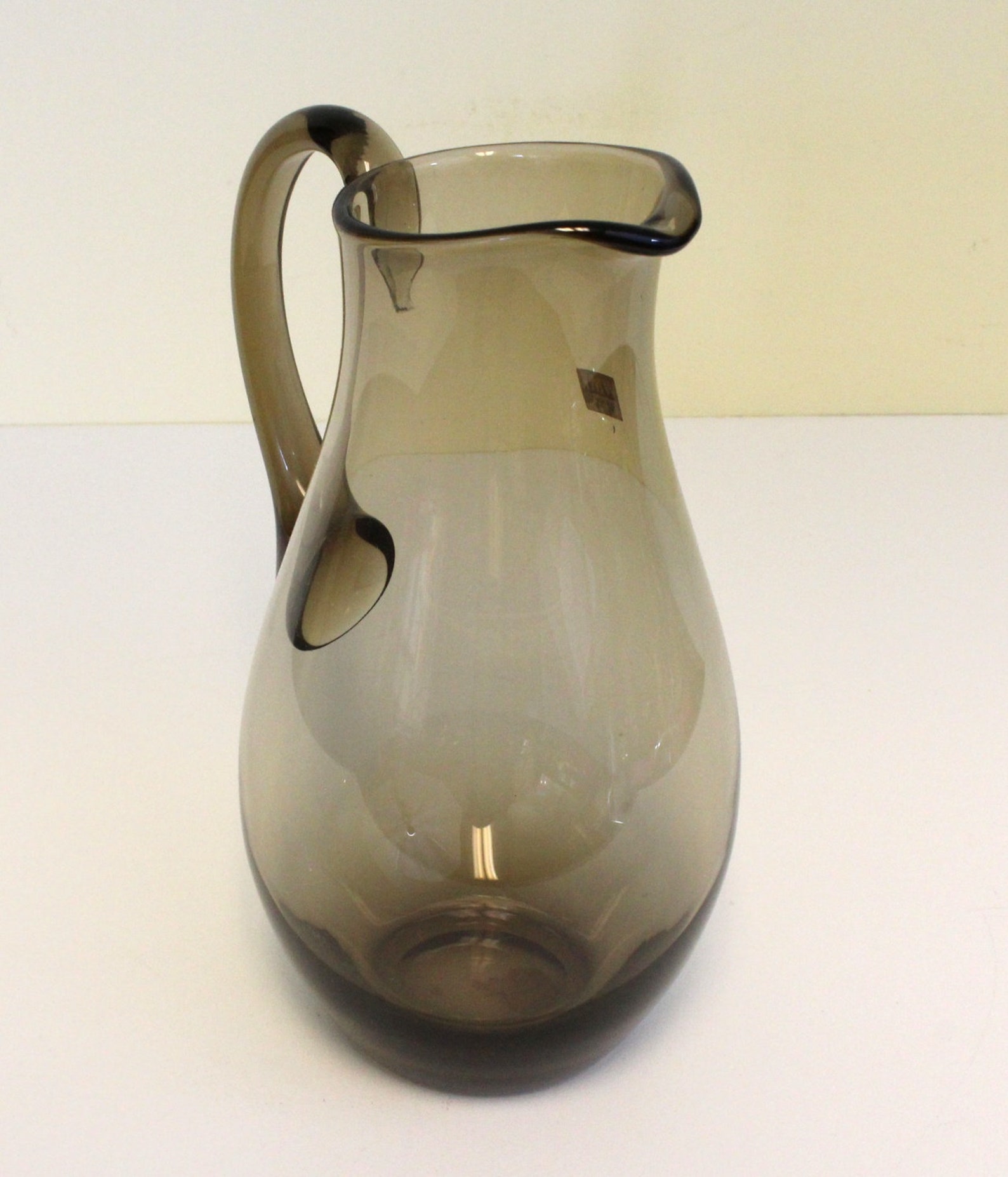 WMF Smoked Glass Pitcher Elegant Petite 7 Rare Form | Etsy