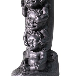 Coco Joe's Four Wise Menehune Statue Cast Resin and Lava Tiki Authentic ...