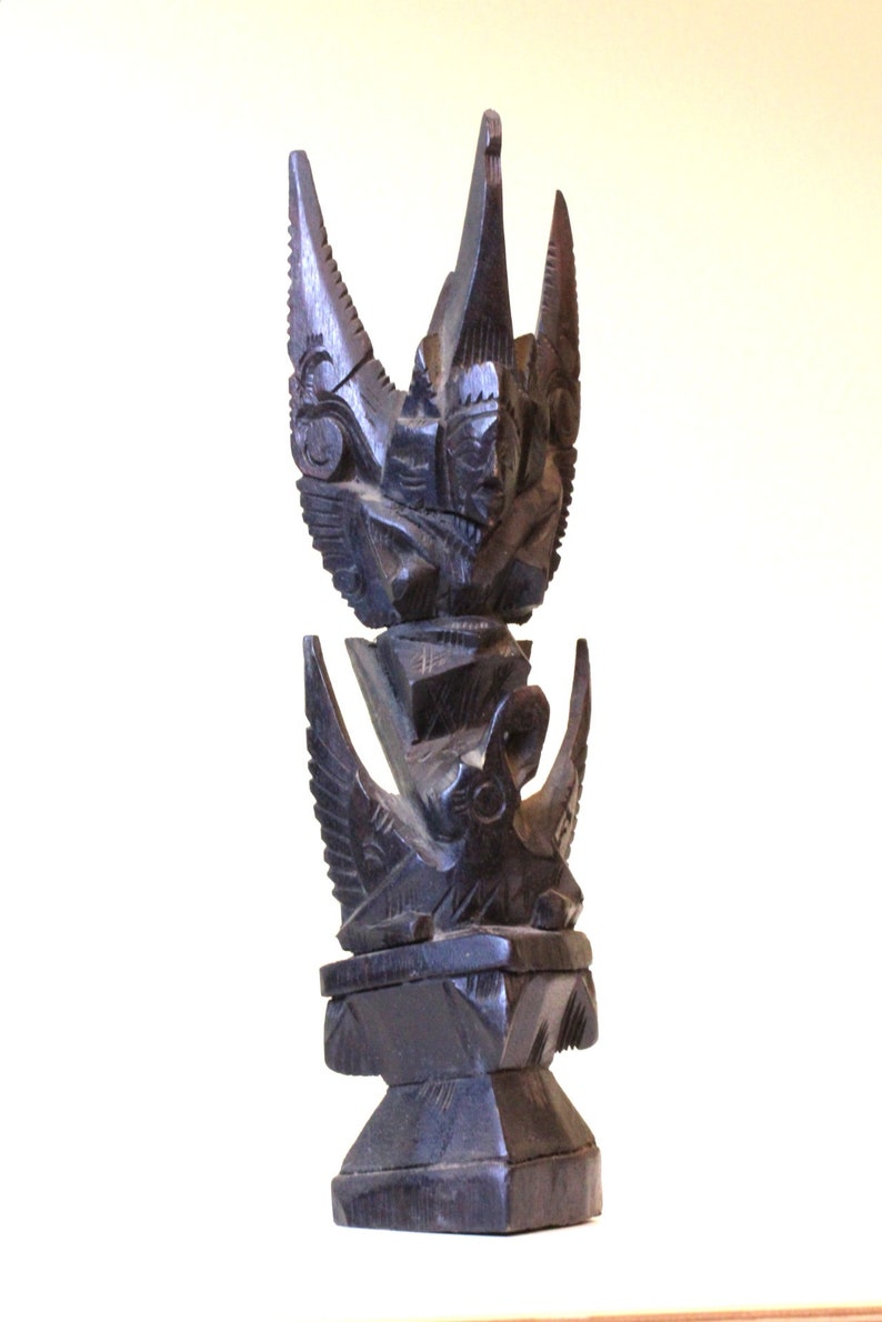 Authentic Indonesian Winged Bird God Totem Hand Carved - Etsy