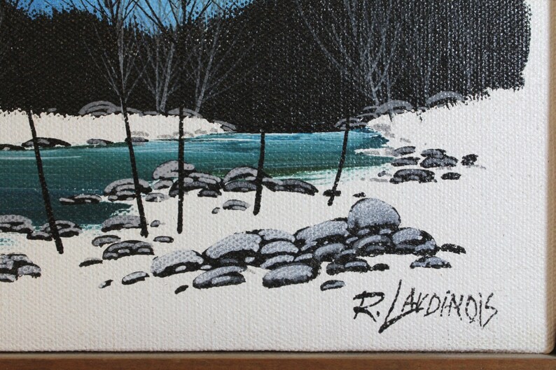 Two Robert Lardinois Winter Landscapes Simply Framed Canvas - Etsy