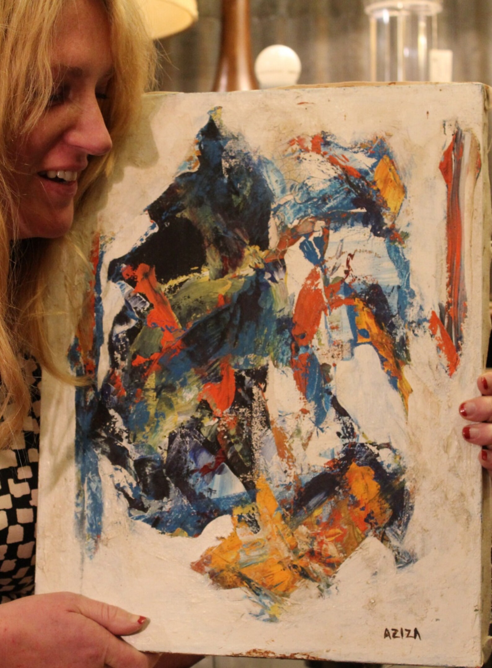 Abstract Painting on Canvas Signed Original Composition by - Etsy