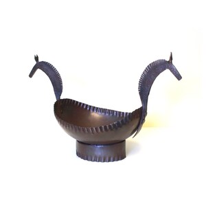 Hand Wrought Viking Mead Bowl Sculpture Formed Sheet Metal and - Etsy