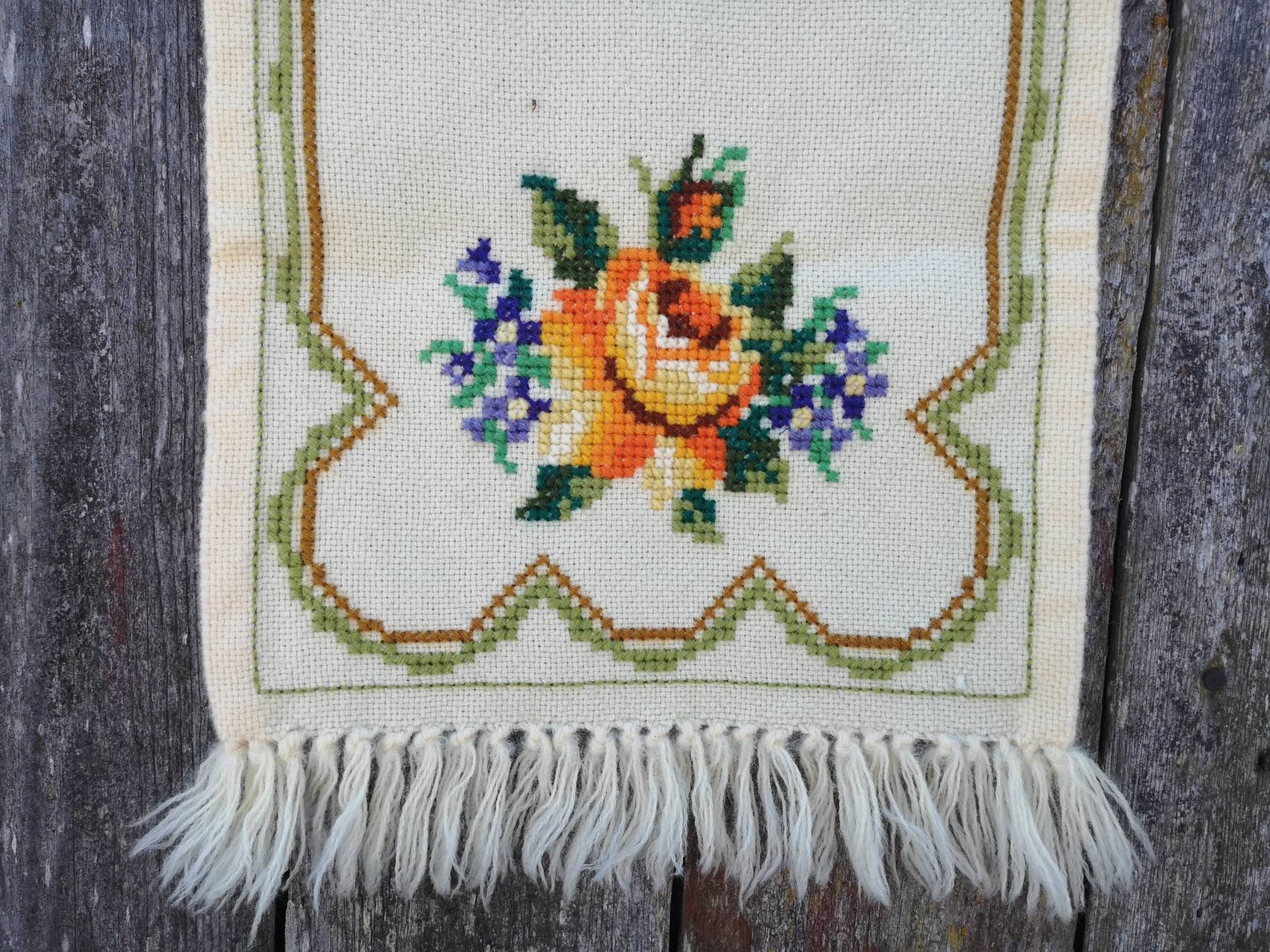 Vintage Scandinavian Wool Table Runner Wool Embroidered Runner - Etsy