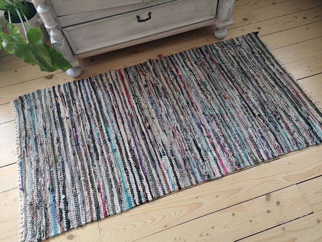 Swedish Rag Table Runner Woven Rag Table Runner Woven Rag Runner ...