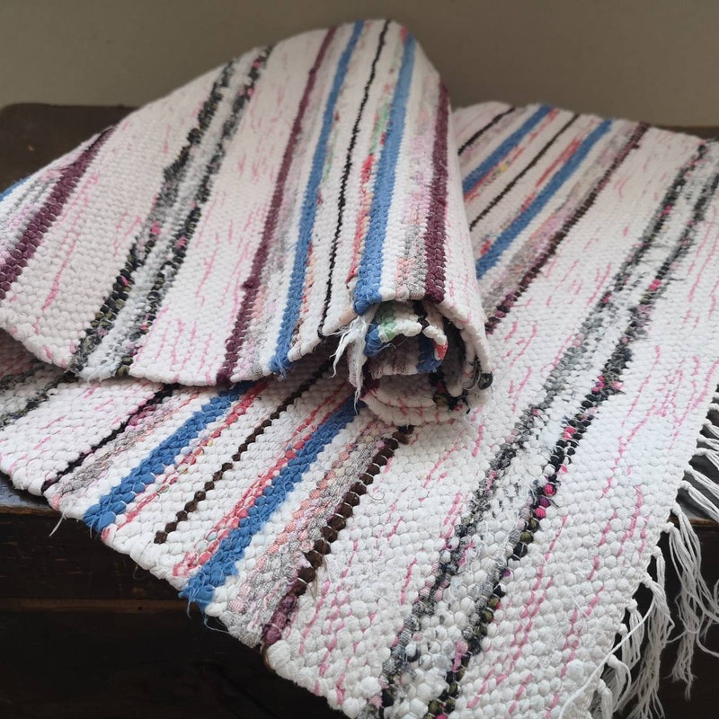 Rag Rug Runner - Etsy