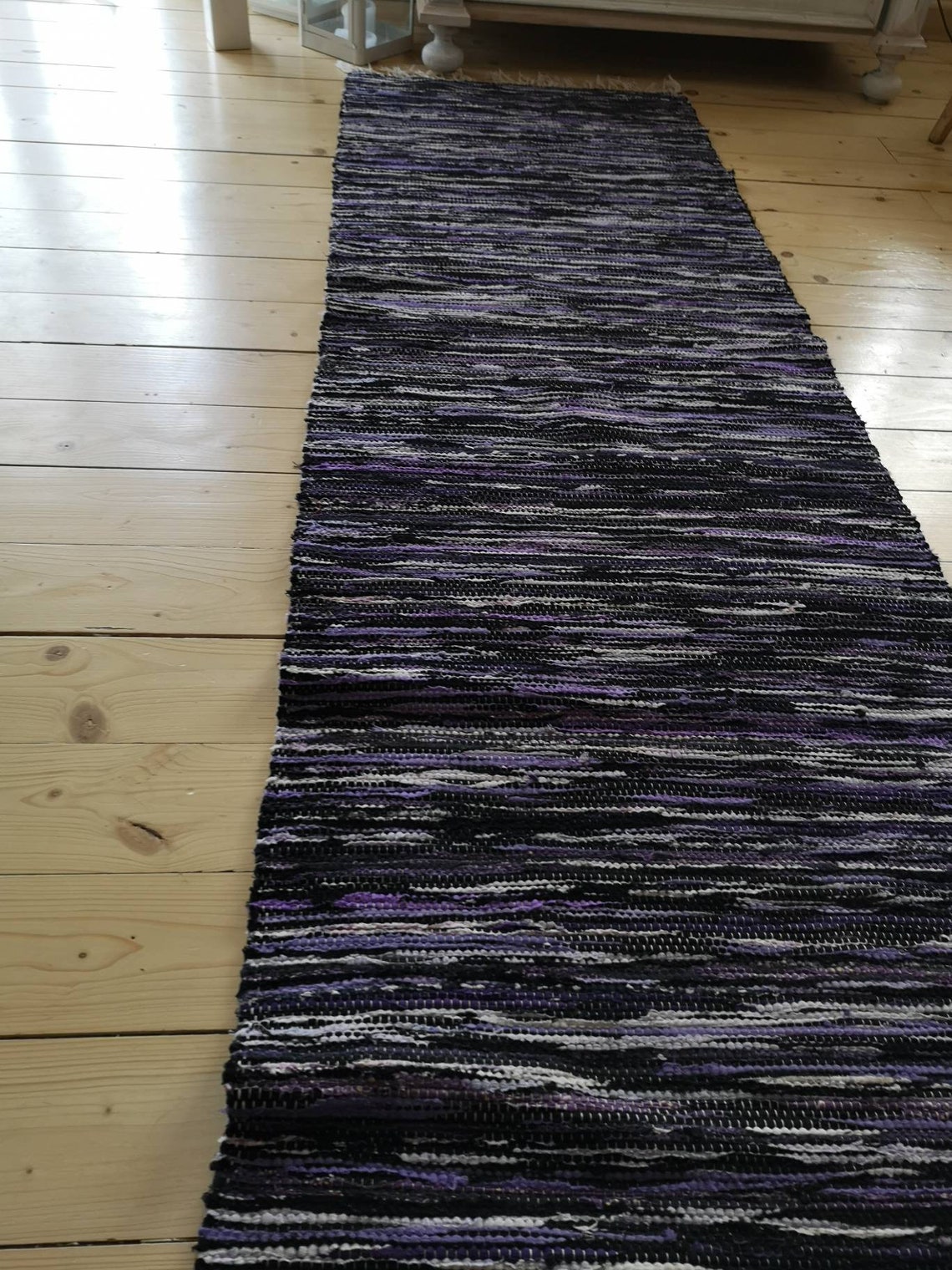 Swedish Vintage Extra Long Rag Rug Woven Rag Rug Striped - Etsy