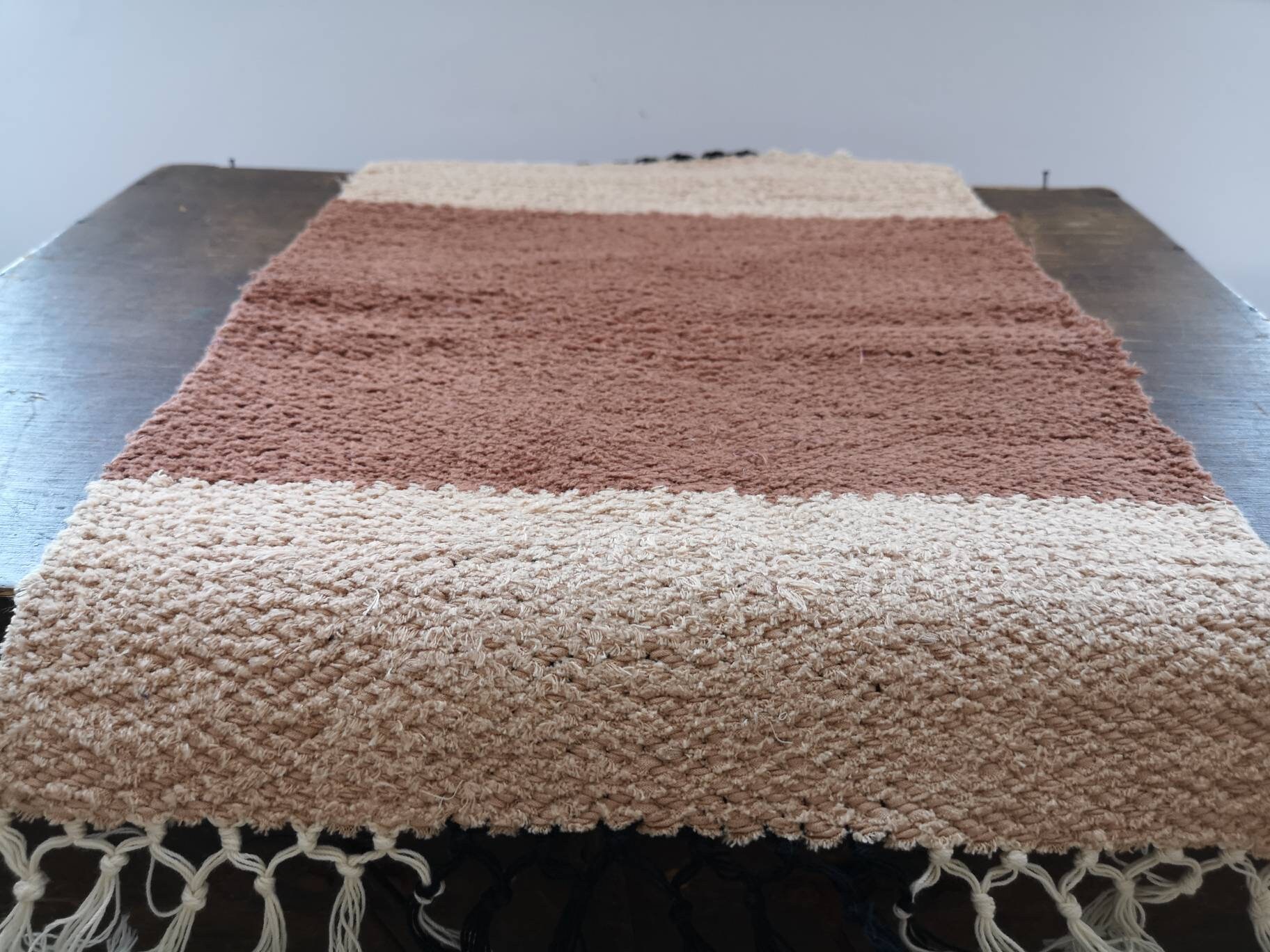 Swedish Rag Table Runner Set Beige Brown Woven Rag Table - Etsy Australia