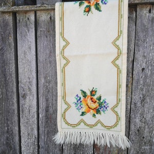 Vintage Scandinavian Wool Table Runner Wool Embroidered Runner ...