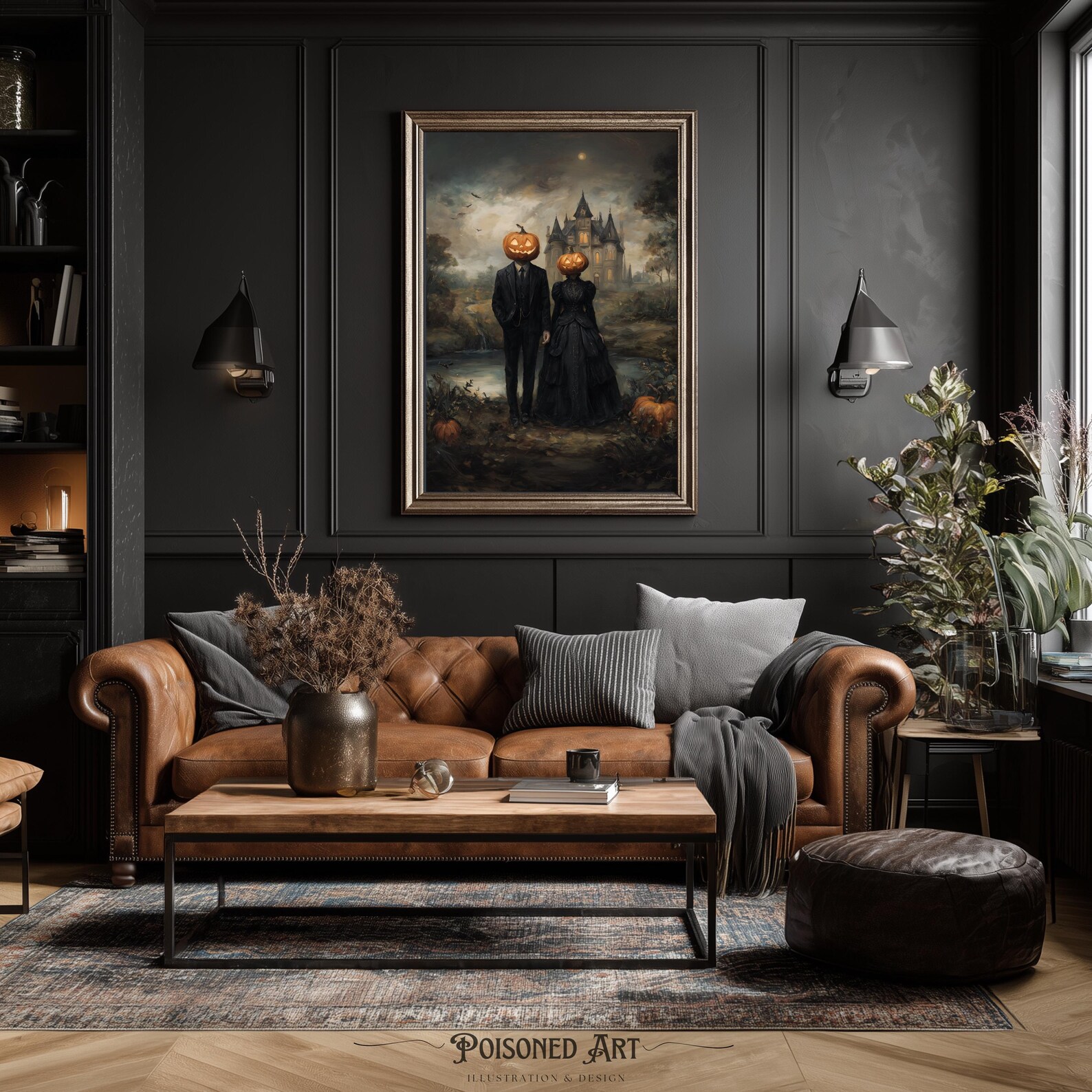 Halloween Themed Rolled Posters, Spooky Decor, Fall Home Aesthetic ...