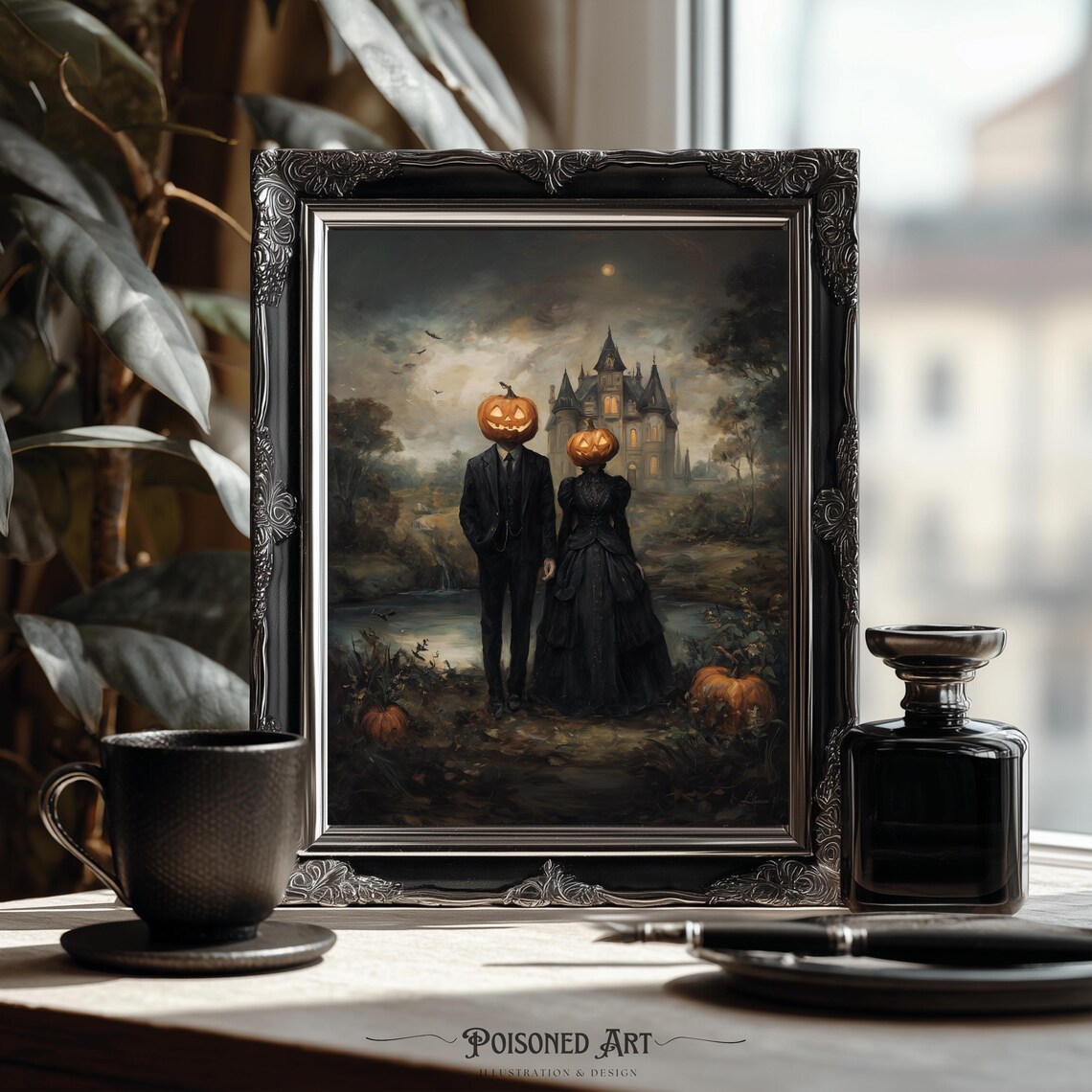Halloween Themed Rolled Posters, Spooky Decor, Fall Home Aesthetic ...
