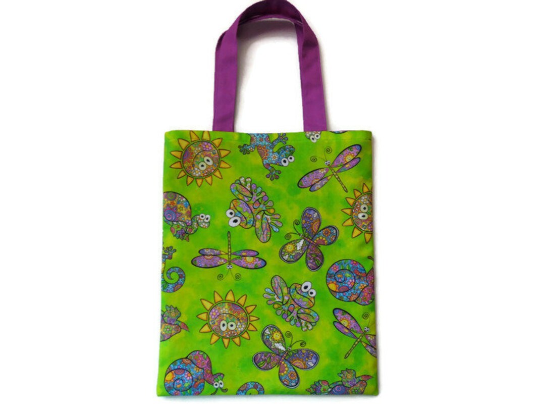 Frog and Butterfly Gift Bag, Kids Mini Bag, Frog Goodie Bag, Kids Party ...