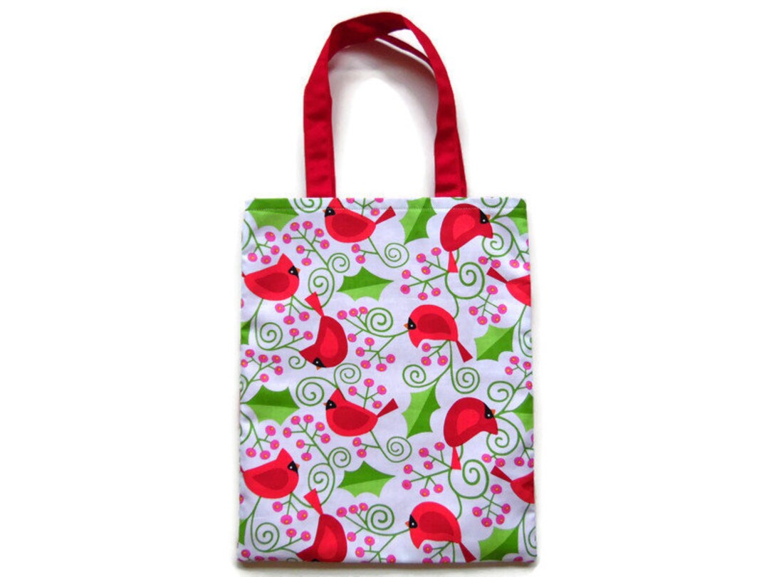 Christmas Cardinal Gift Bag Favor Bag Goodie Bag - Etsy UK