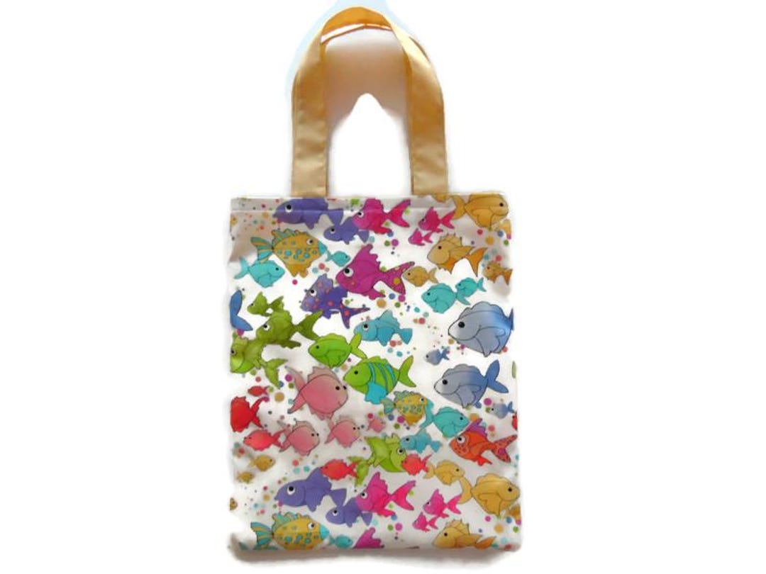 Fish Gift Bag, Fish Goodie Bag, Fish Favor Bag, Reusable Gift Bag - Etsy