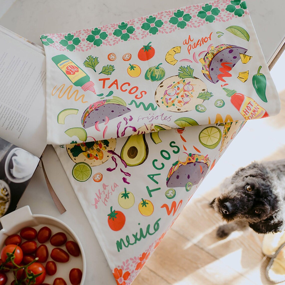 Tacos Organic Cotton Tea Towel - Etsy