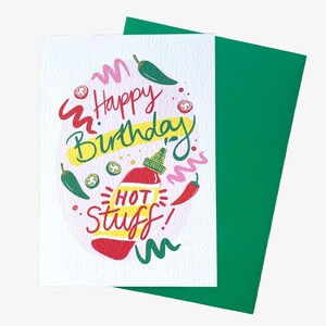 Happy Birthday Hot Stuff Card - Etsy
