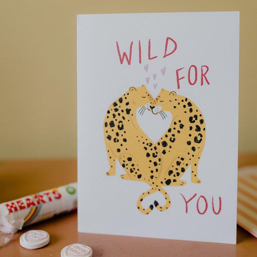 Wild for You - Leopards Card - Etsy