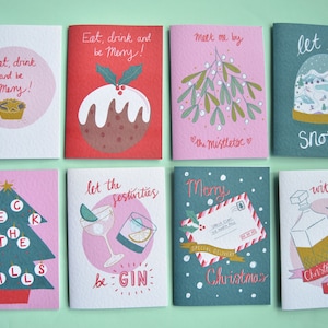 Christmas Card Bundle 8 Cards - Etsy