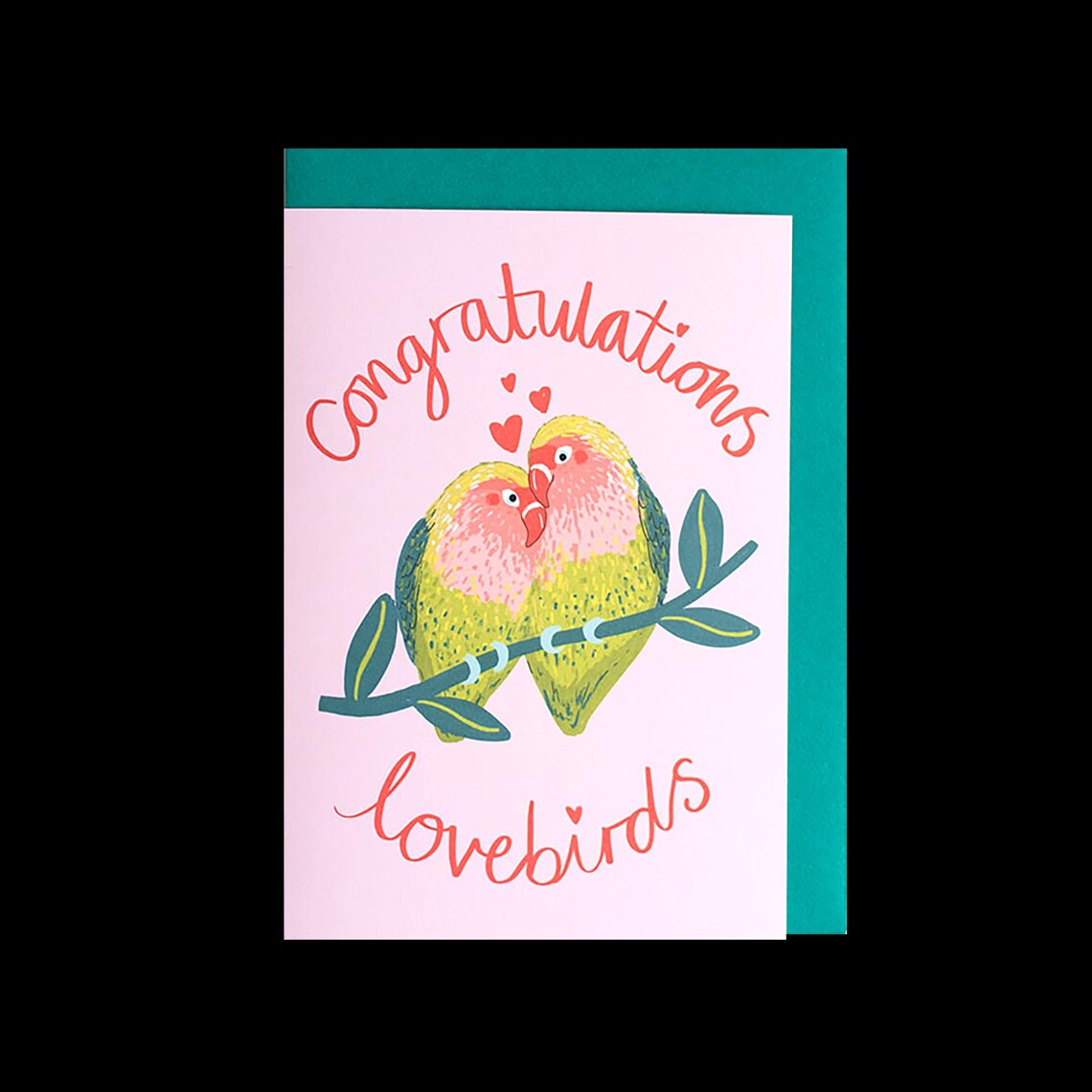 Congratulations Lovebirds Card - Etsy