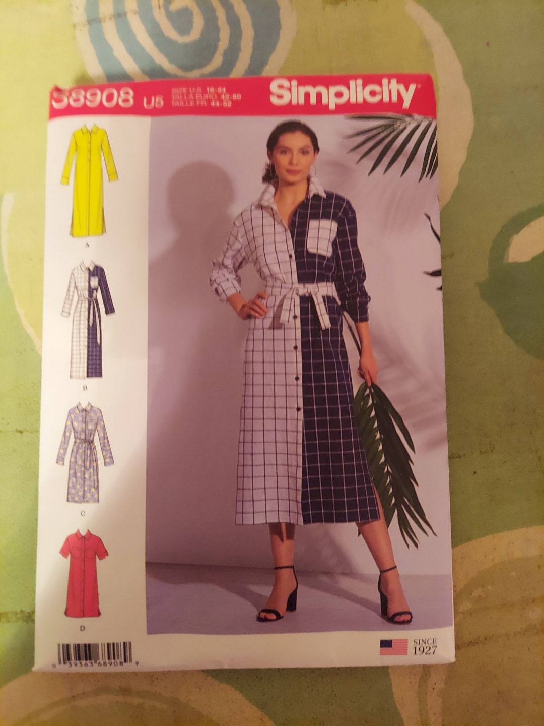 Simplicity Dress Pattern 8908 Size 16-24 - Etsy
