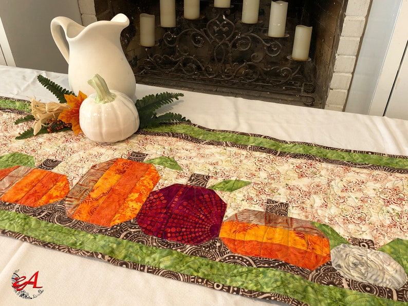 The Pumpkin Patch Table Runner Pattern PDF Download - Etsy