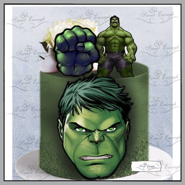 Hulk Cake Topper - Etsy