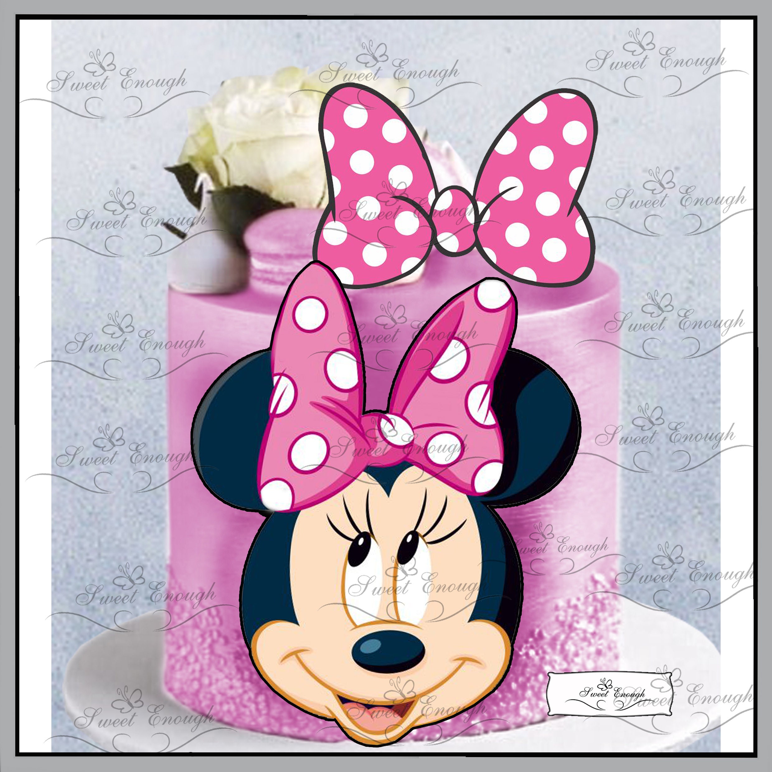 4 X Pcs MINNIE MOUSE Edible CARD Wafer Paper Cake Topper - Etsy Australia