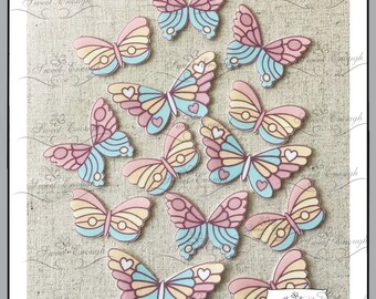 Cakeshop 12 X PRE-CUT Light Blue Butterfly Edible Cake Toppers BT067 - Etsy